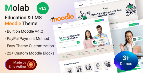 Molab | LMS & Education Moodle 4+ Theme by EnvyTheme | ThemeForest