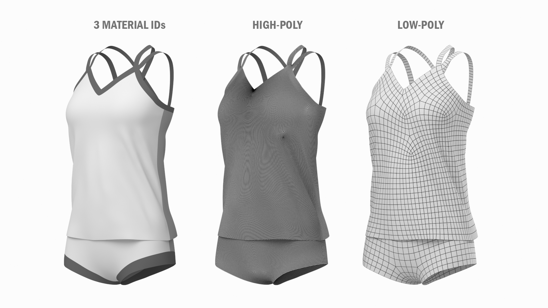 Woman Sportswear 07 Base Mesh Design Kit by valeriik | 3DOcean