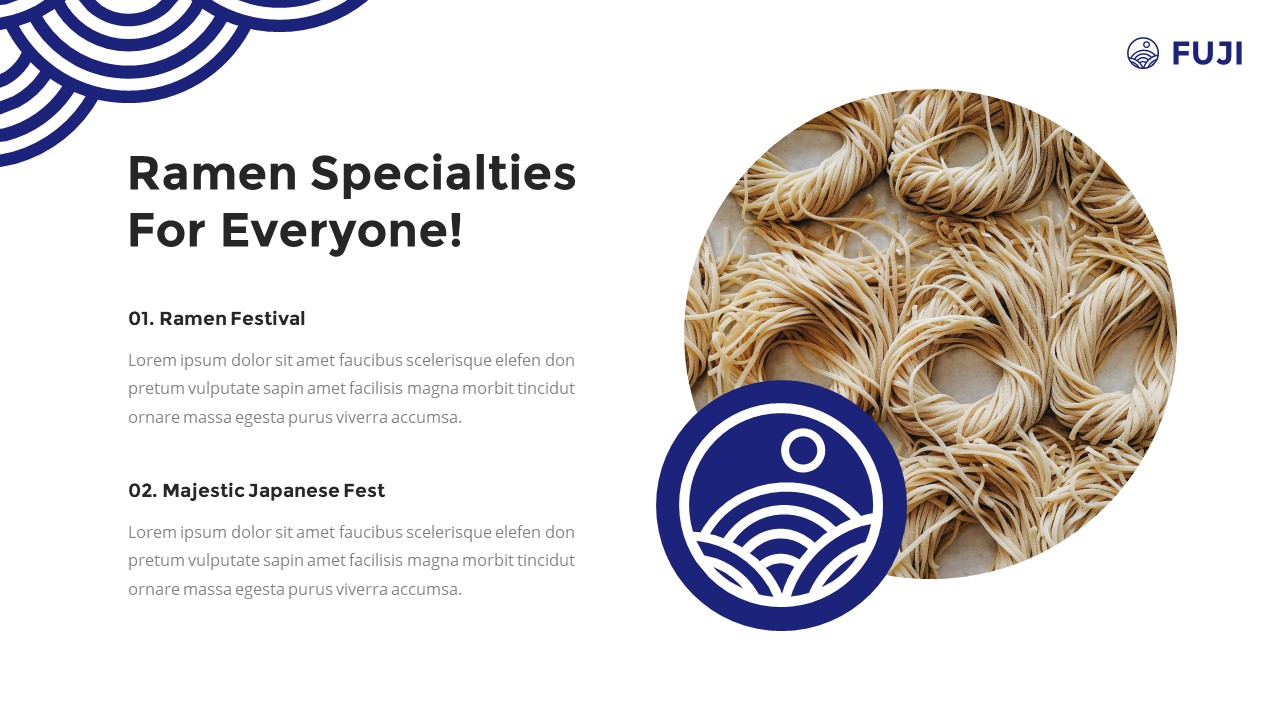 Fuji Ramen - Ramen & Pasta Restaurant PowerPoint Template, Presentation ...