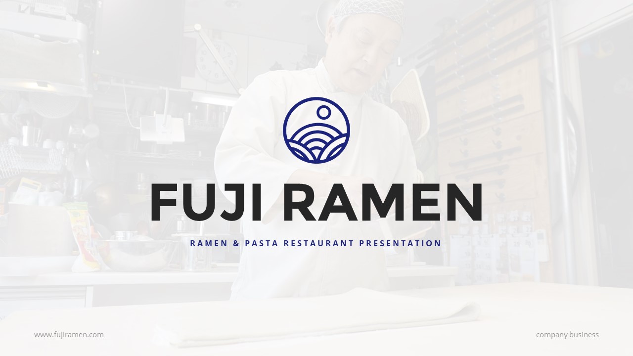 Fuji Ramen - Ramen & Pasta Restaurant Google Slides Template ...