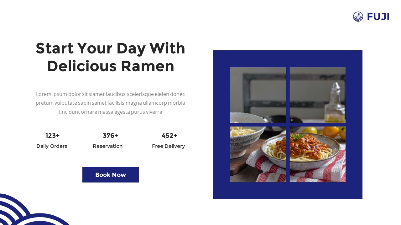 Fuji Ramen - Ramen & Pasta Restaurant Google Slides Template ...