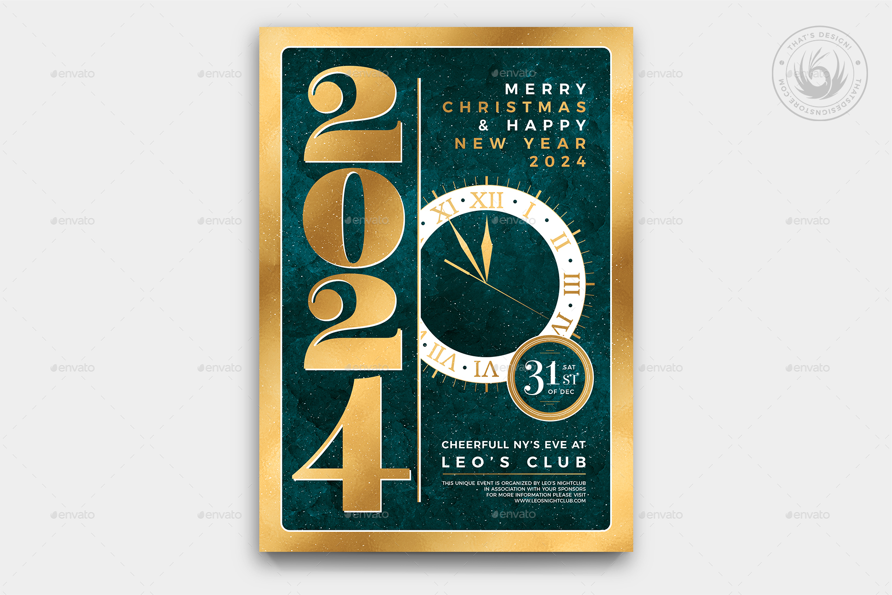 New Year Flyer Template V13, Print Templates | GraphicRiver