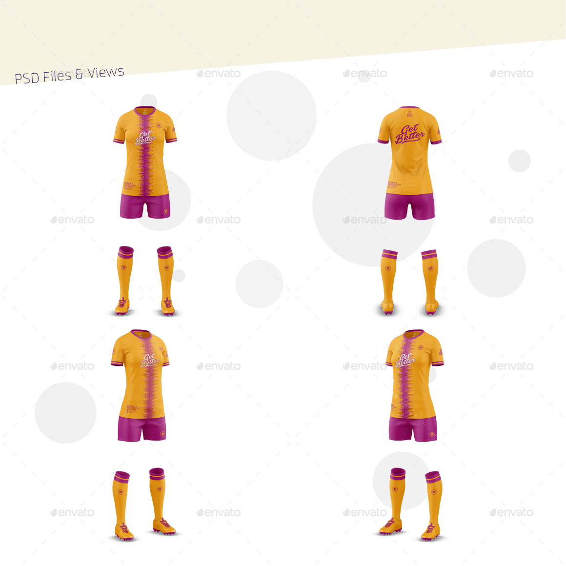 Women's Soccer Kit Mockup V1, Graphics | GraphicRiver