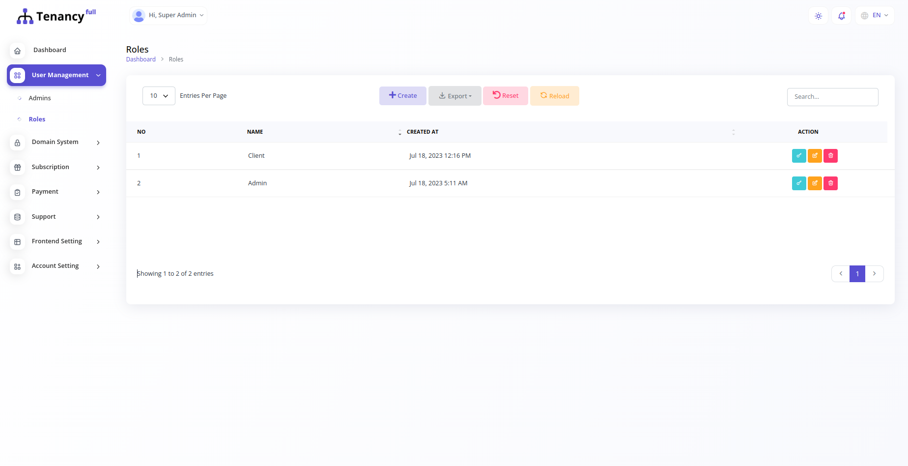 Full Tenancy - Domains, Database, Users, Role, Permissions & Settings ...