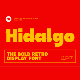 Hidalgo - The Retro Display Font, Fonts | GraphicRiver