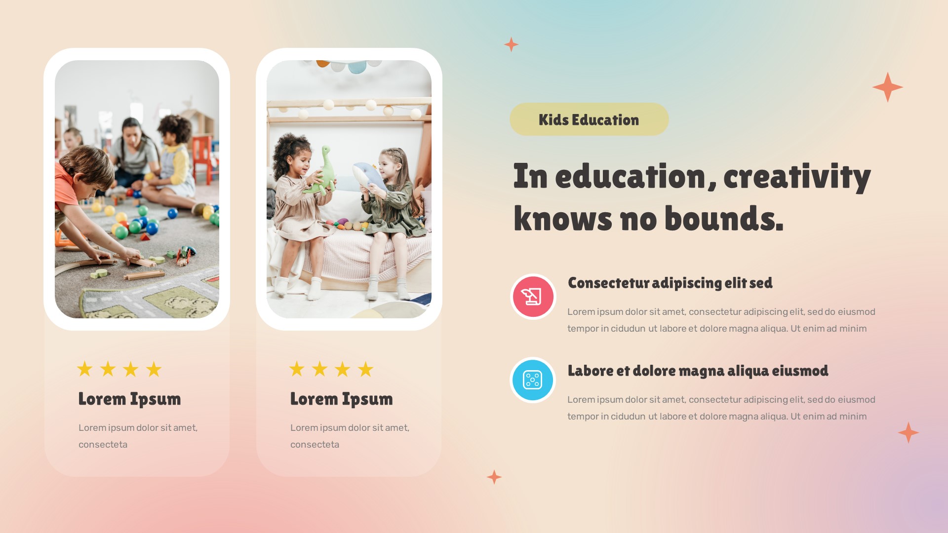 Kids Play - Kids Education Powerpoint Template, Presentation Templates