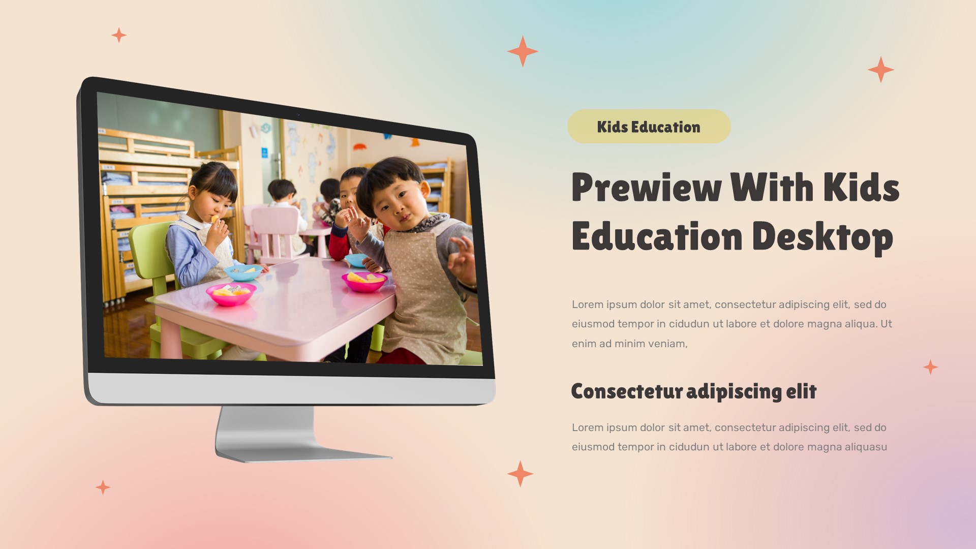 Kids Play - Kids Education Powerpoint Template, Presentation Templates