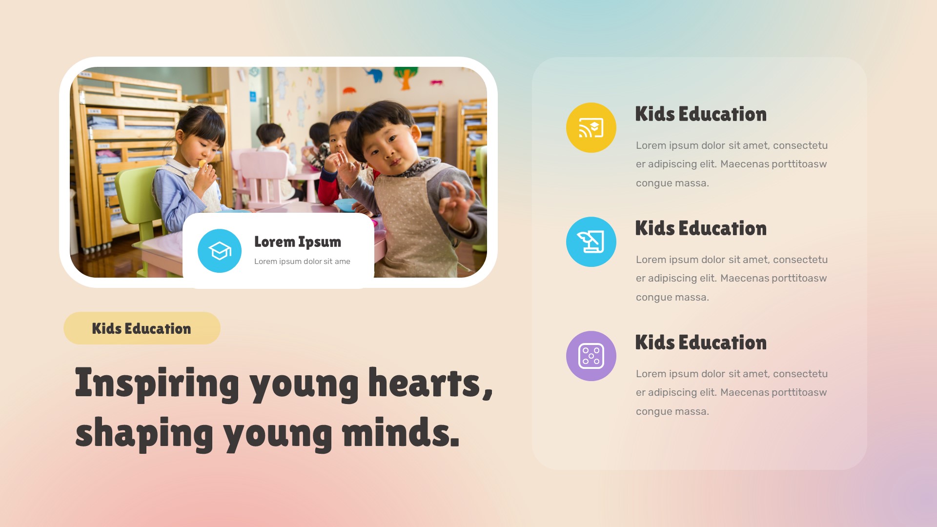 Kids Play - Kids Education Powerpoint Template, Presentation Templates