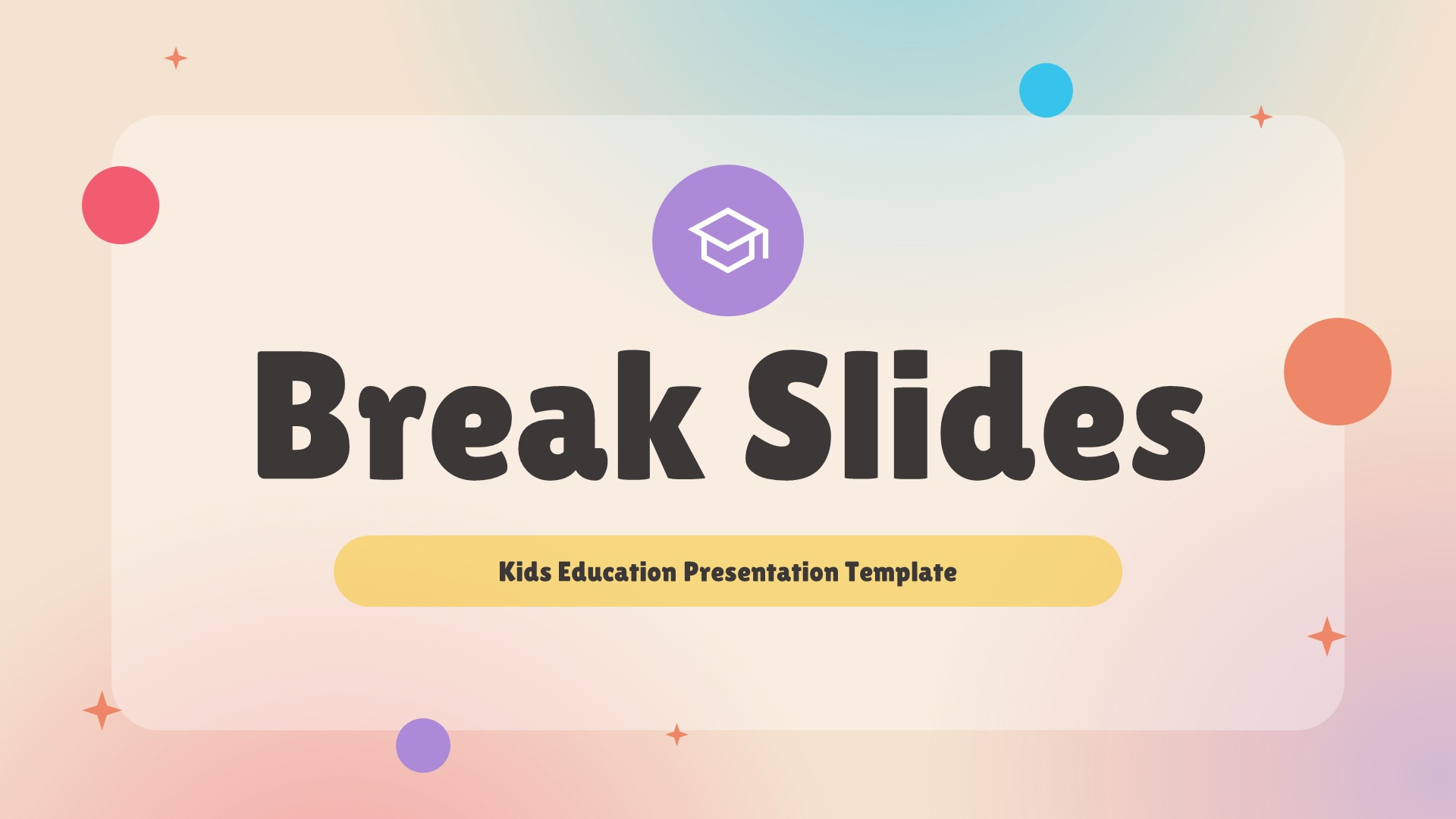 Kids Play - Kids Education Google Slides Template, Presentation Templates