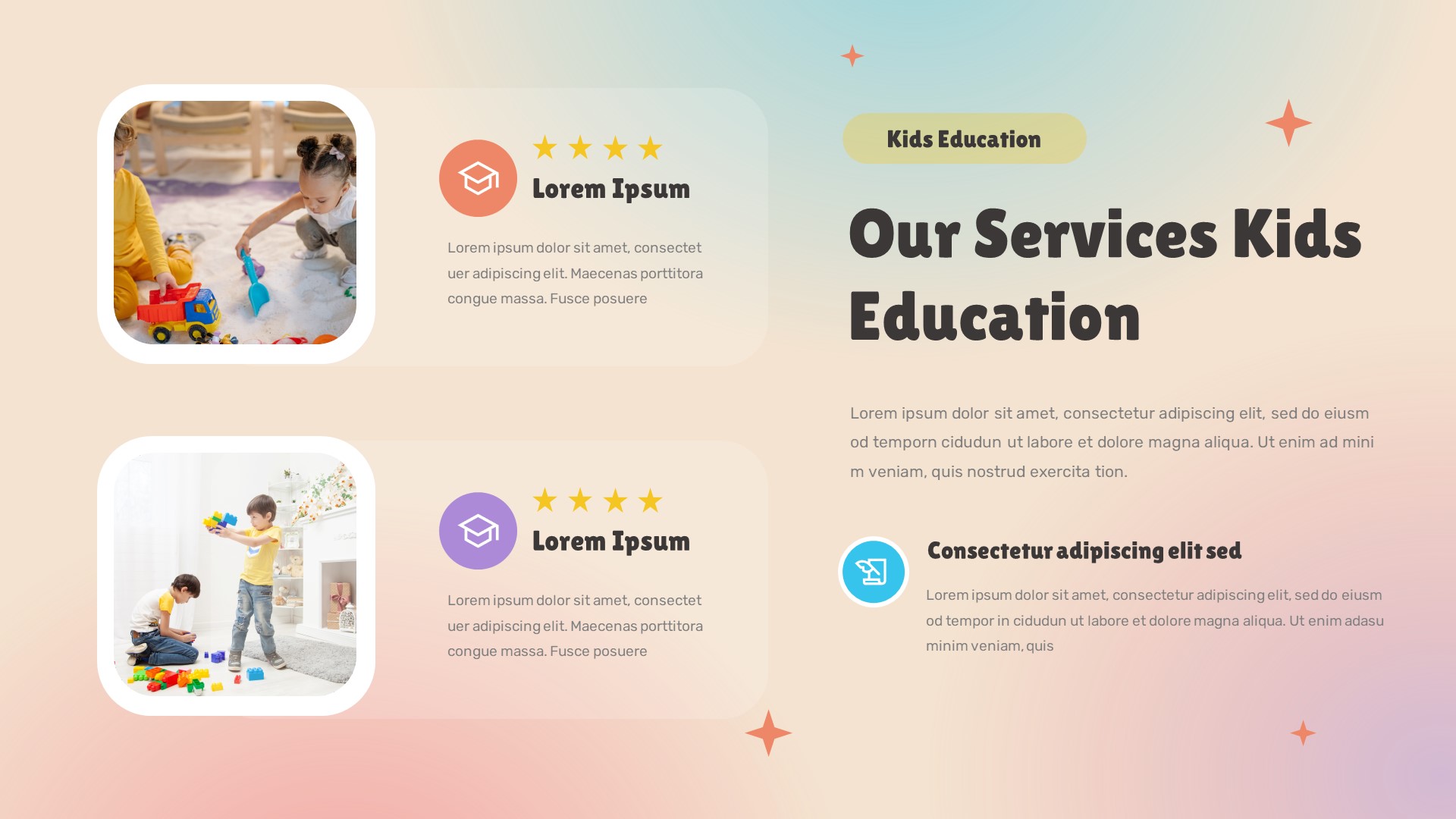 Kids Play - Kids Education Google Slides Template, Presentation Templates