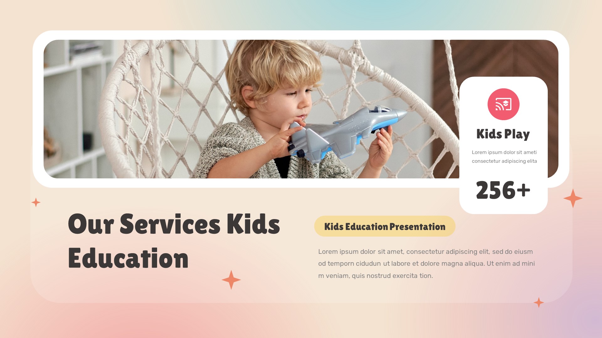 Kids Play - Kids Education Google Slides Template, Presentation Templates