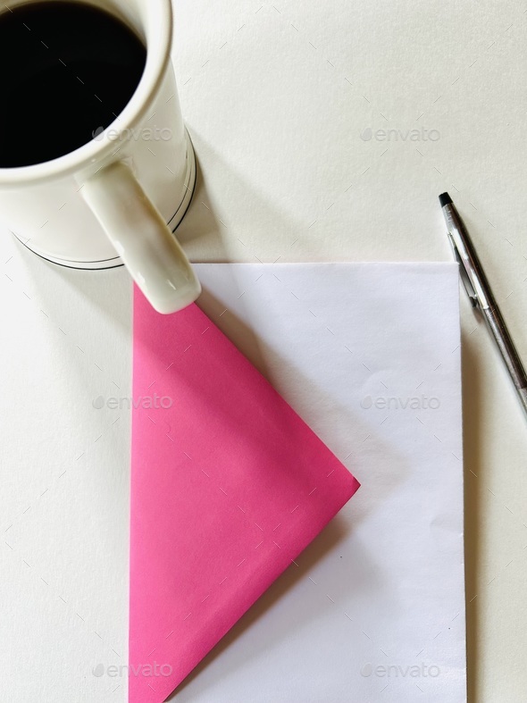 Letter writing in the morning with coffee Stock Photo by melpaul199