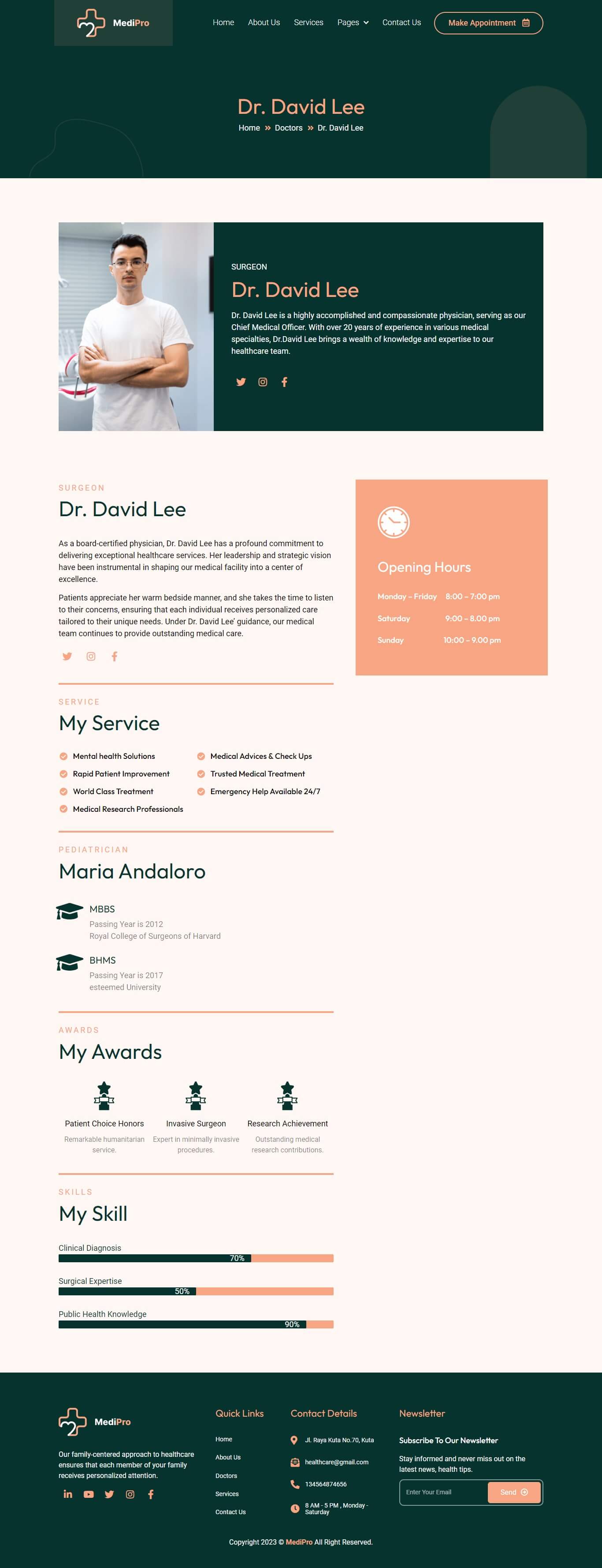 MediPro - Hospital & Doctor Elementor Pro Template Kit by awaiken ...