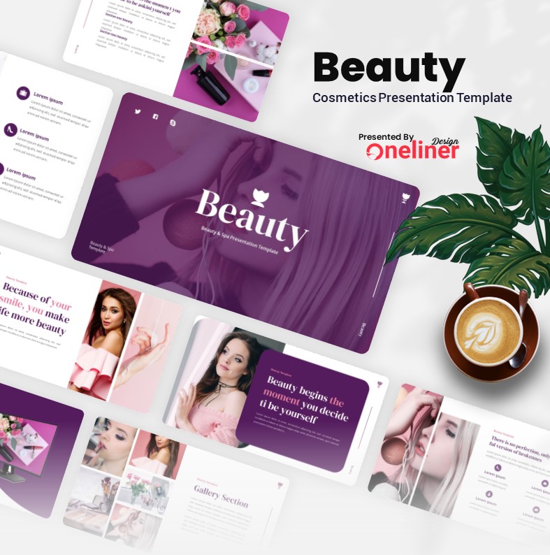 Beauty - Cosmetics Powerpoint Template, Presentation Templates ...