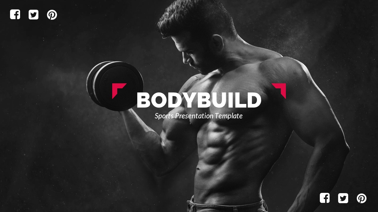 Bodybuild - Fitness and Gym Powerpoint Template, Presentation Templates