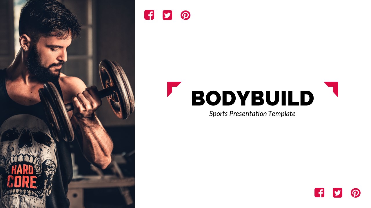 Bodybuild - Fitness and Gym Powerpoint Template, Presentation Templates