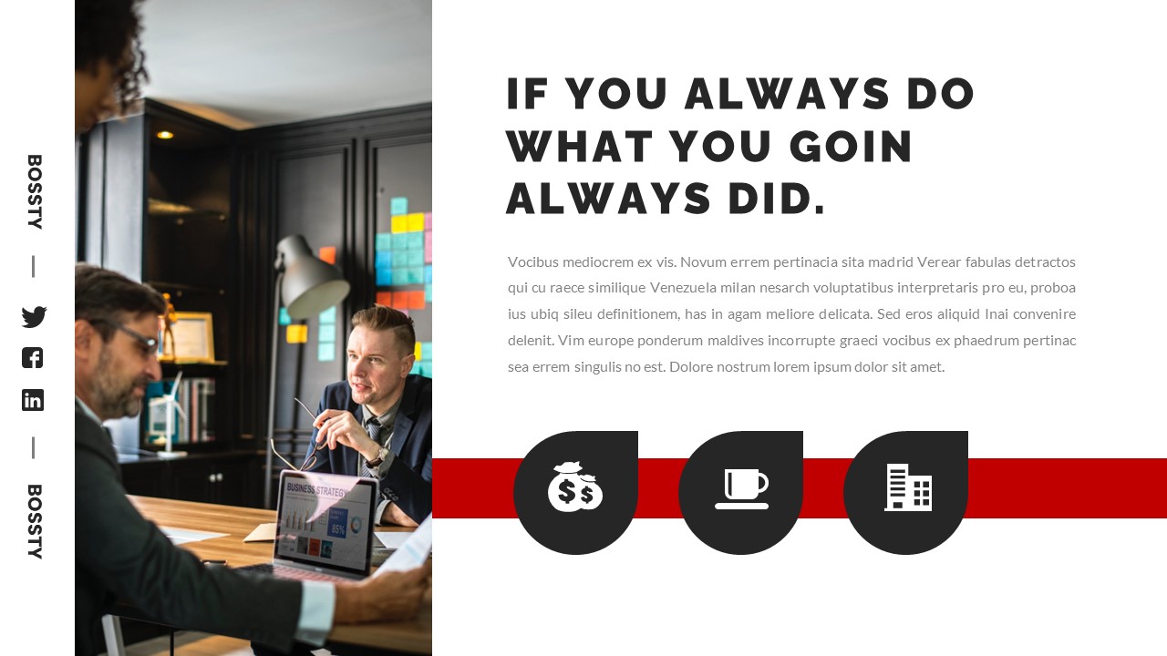 Bossty - Business and Finance Powerpoint Template, Presentation Templates