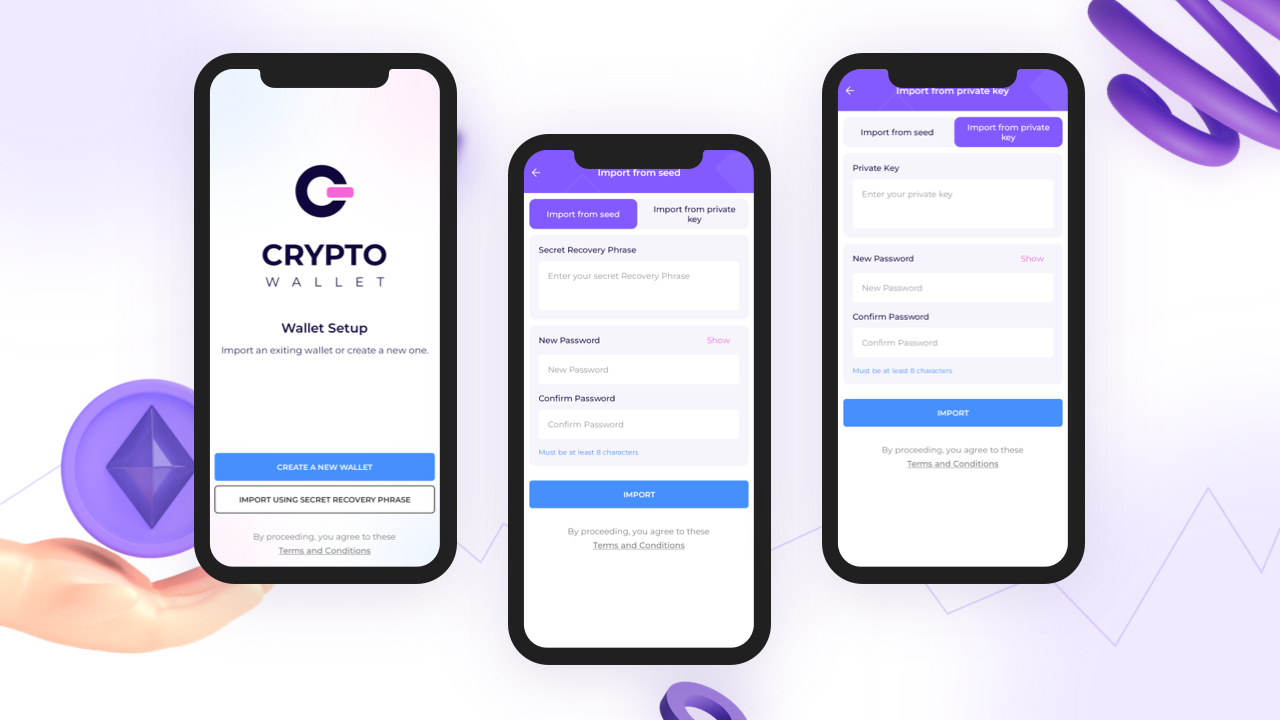 Crypto wallet - ERC20 Ethereum based wallet by skyclonestech | CodeCanyon
