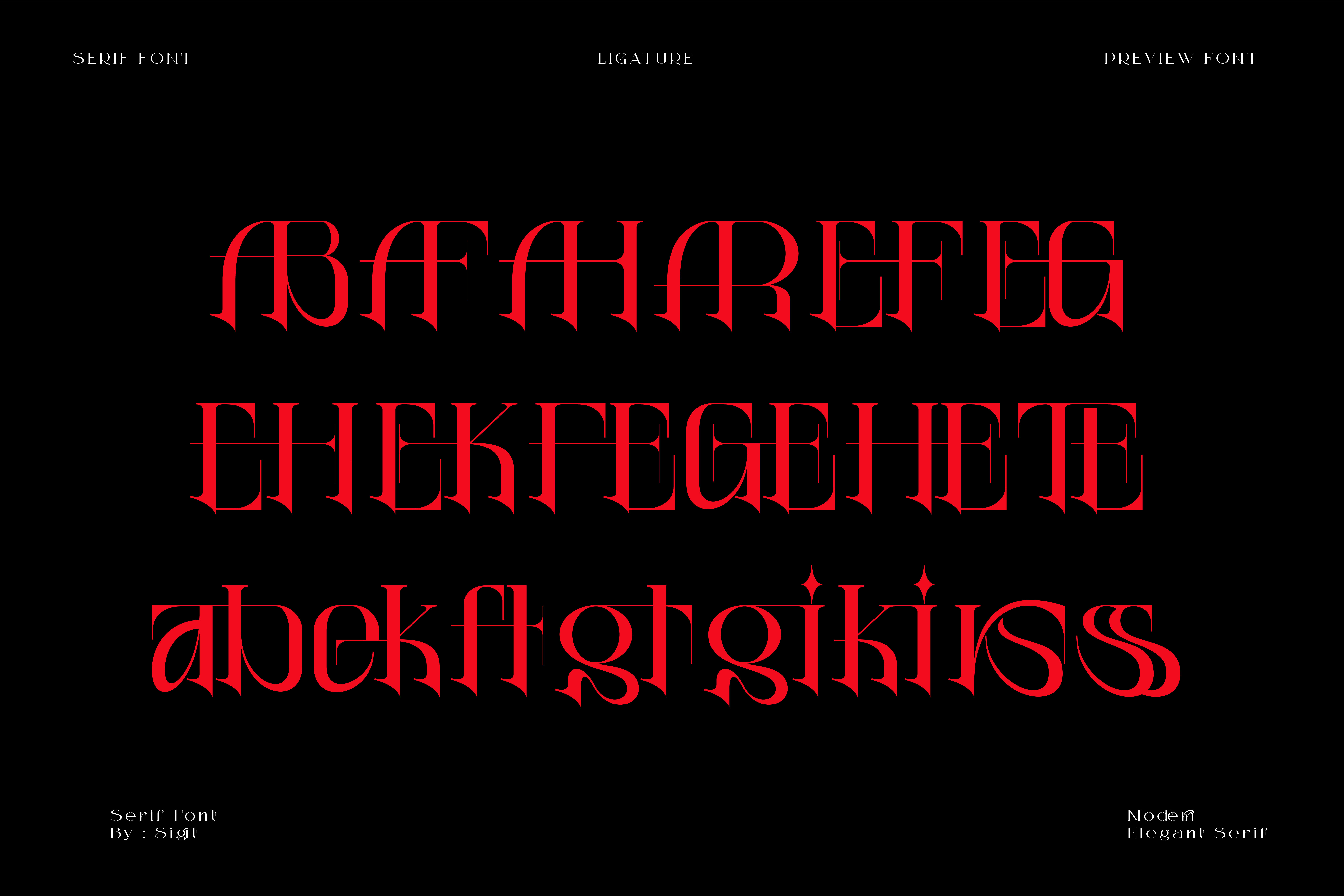 JHENIC - Gothic Serif Font, Fonts | GraphicRiver