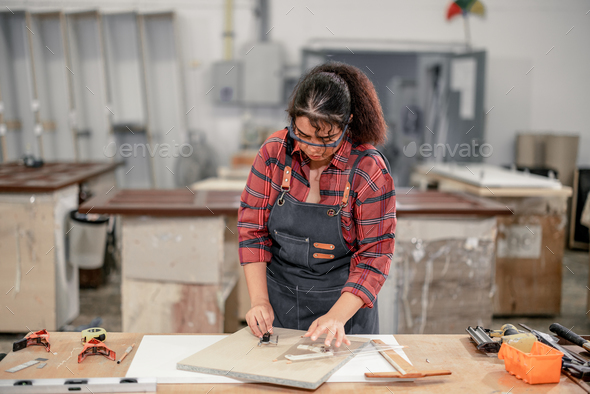 Carpenter crafts with skill, precision, using various tools - scribe ...