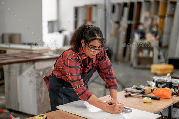 Carpenter crafts with skill, precision, using various tools - scribe ...