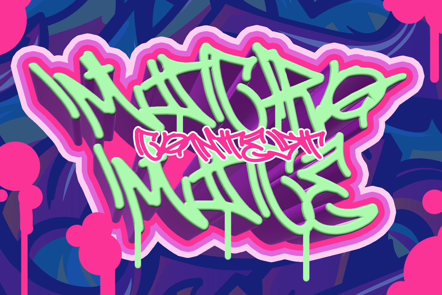 Genzi Street - Monoline Graffiti Typeface, Fonts | GraphicRiver
