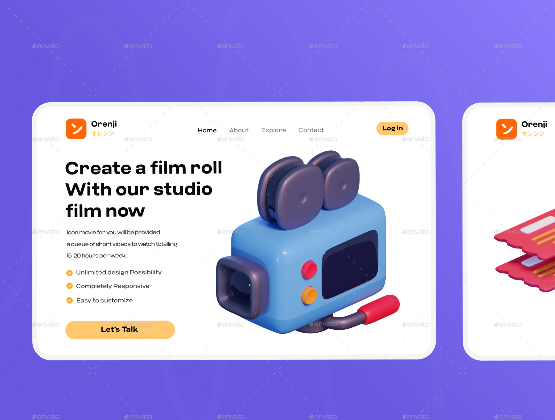Movie & Cinema 3D icon Pack, Icons | GraphicRiver