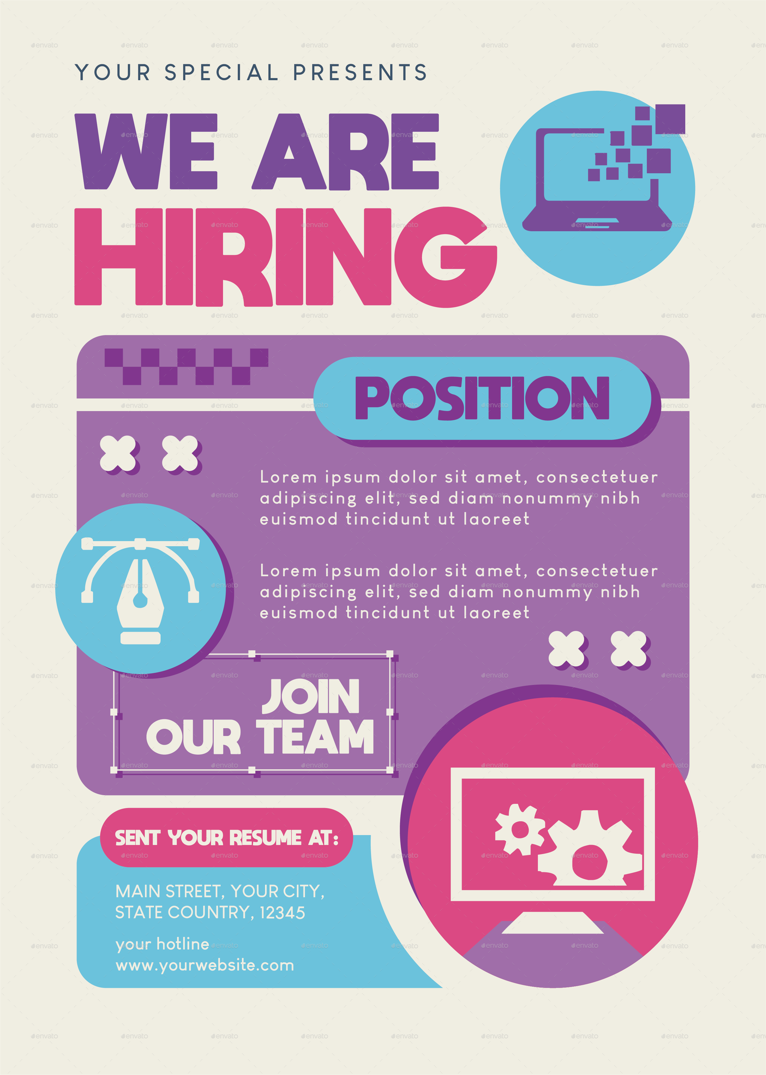 Hiring Flyer | Recruitment Flyer, Print Templates | GraphicRiver