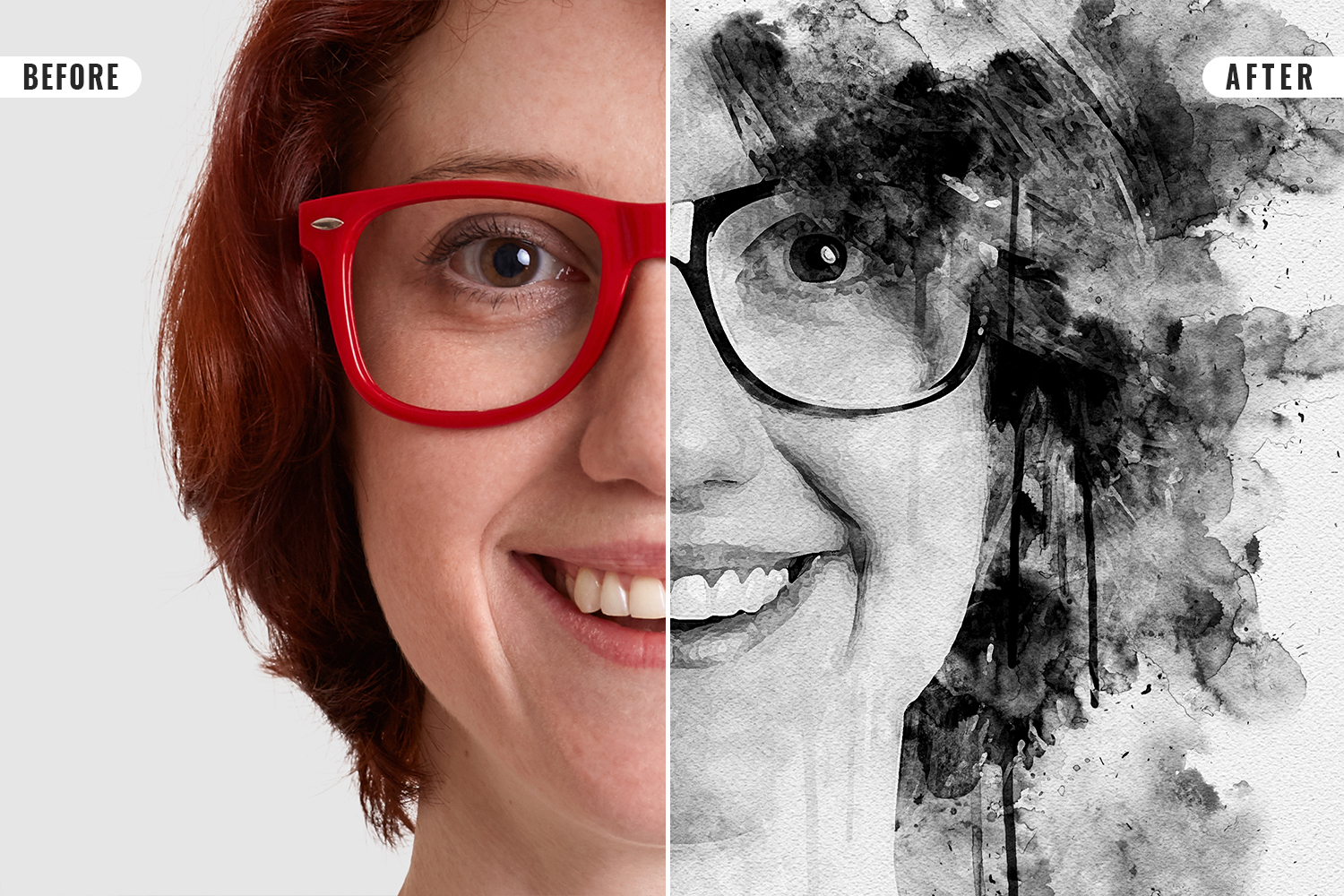 Ink Splatter Photo Effect, Add-ons | GraphicRiver