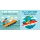Jet Ski Jet Ski Banner Set Flat Style, Vectors | GraphicRiver