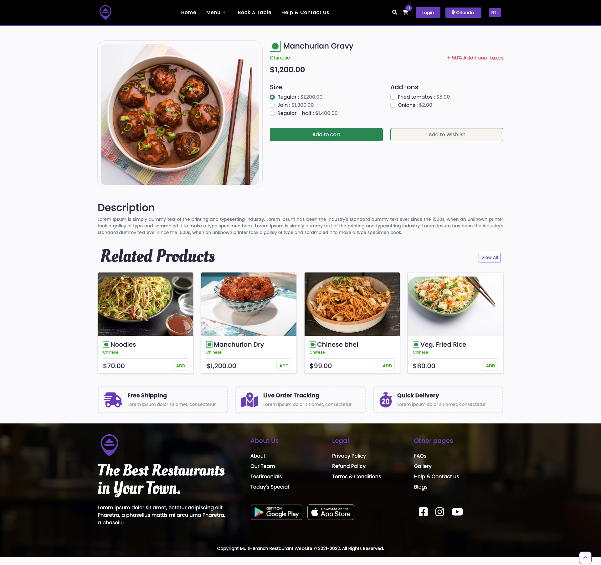 FoodeGo - Multi Branch Restaurant Online Food Ordering Laravel Website ...