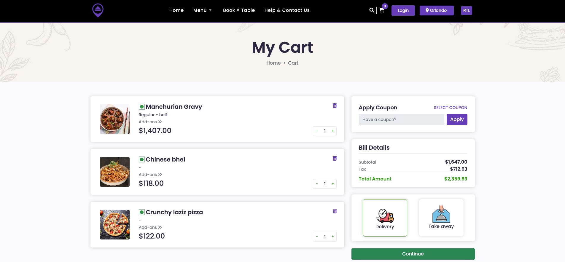 FoodeGo - Multi Branch Restaurant Online Food Ordering Laravel Website ...