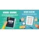 Modern User Guide Banner Set Flat Style, Vectors | GraphicRiver