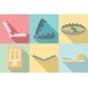 Trap Icons Set Flat Style, Vectors | GraphicRiver