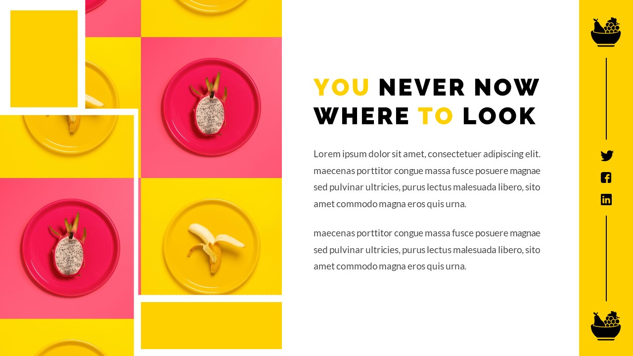 Banana - Fresh Fruit Store Powerpoint Template, Presentation Templates