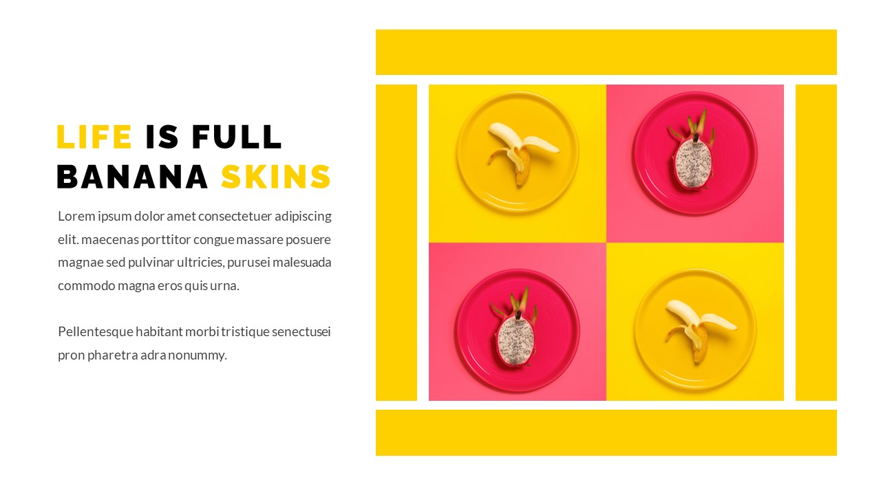 Banana - Fresh Fruit Store Powerpoint Template, Presentation Templates