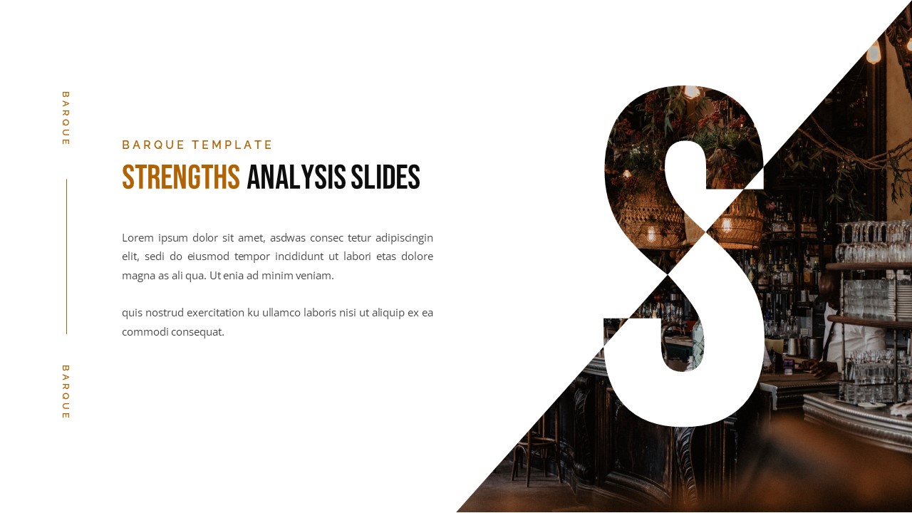 BarQue - Bar and Restaurant Powerpoint Template, Presentation Templates