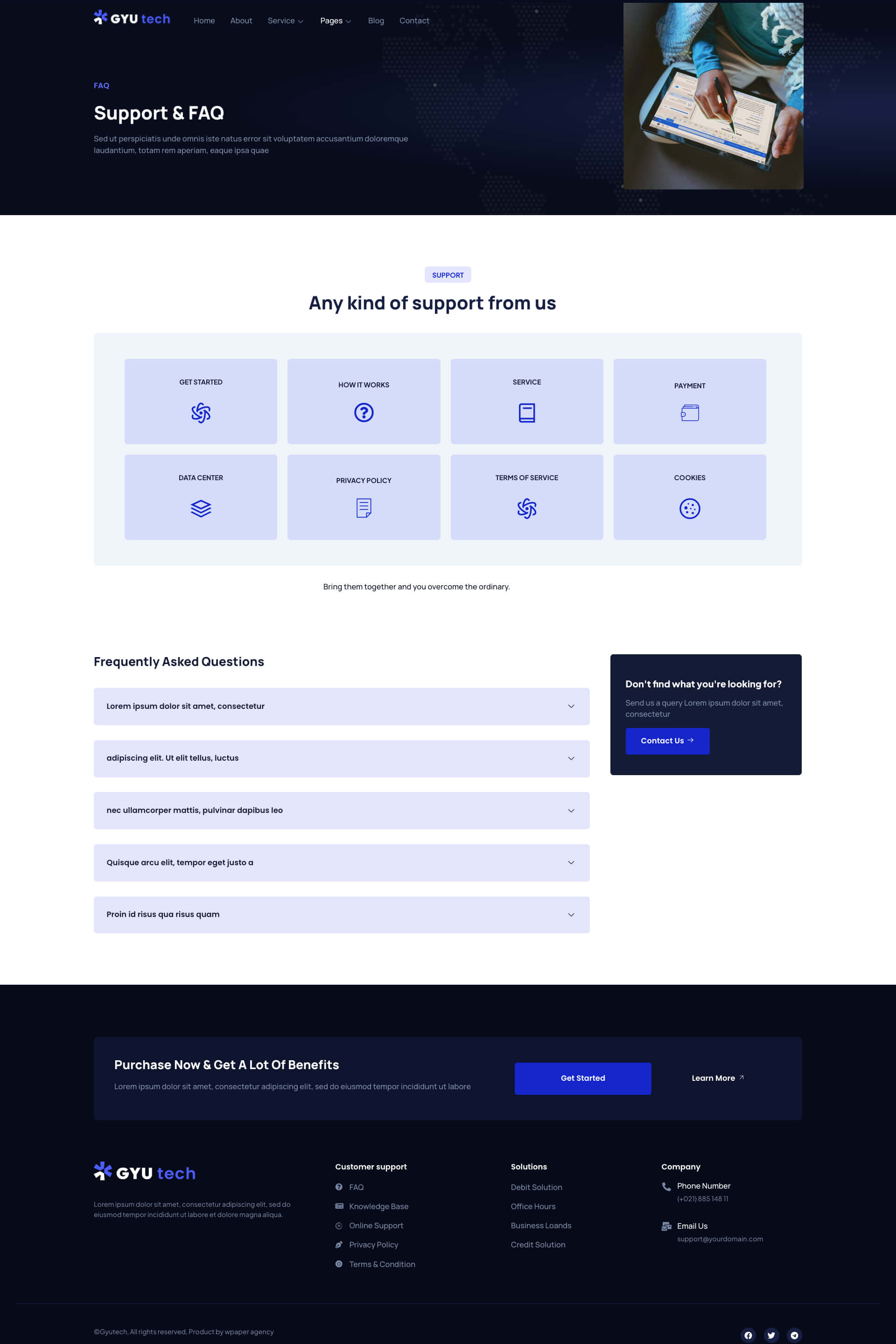 Gyutech - IT solution & Services Company Elementor Template Kit by ...
