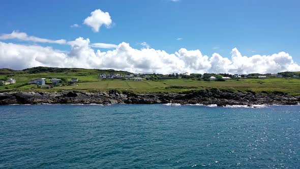 Aerial View of Portnoo in County Donegal, Ireland, Stock Footage ...