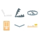 Trap Icons Set Flat Style, Vectors | GraphicRiver