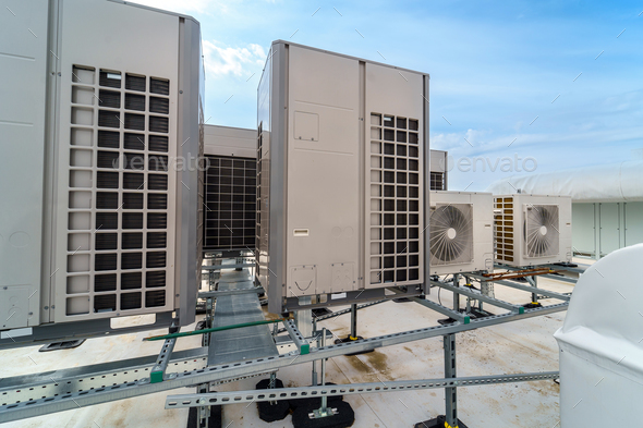 Multizone air conditioning and ventilation system Stock Photo by TomsonDima