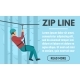 Forest Zip Line Concept Banner Flat Style, Vectors | GraphicRiver
