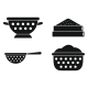 Sieve Icons Set Simple Style, Vectors | GraphicRiver