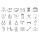 Endocrinologist Doctor Icons Set Outline Style, Vectors | GraphicRiver