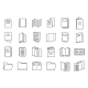 Catalogue Icons Set Outline Style, Vectors | GraphicRiver