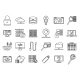 Company It Administrator Icons Set Outline Style, Vectors | GraphicRiver