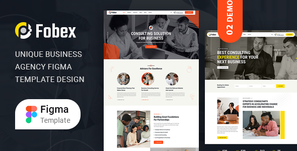 Fobex - Multipurpose Business Agency Figma Template Latest Version ...