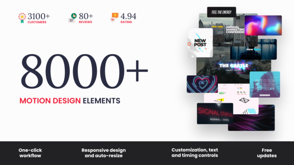 The Bundle - 8000+ Motion Elements, After Effects Project Files | VideoHive