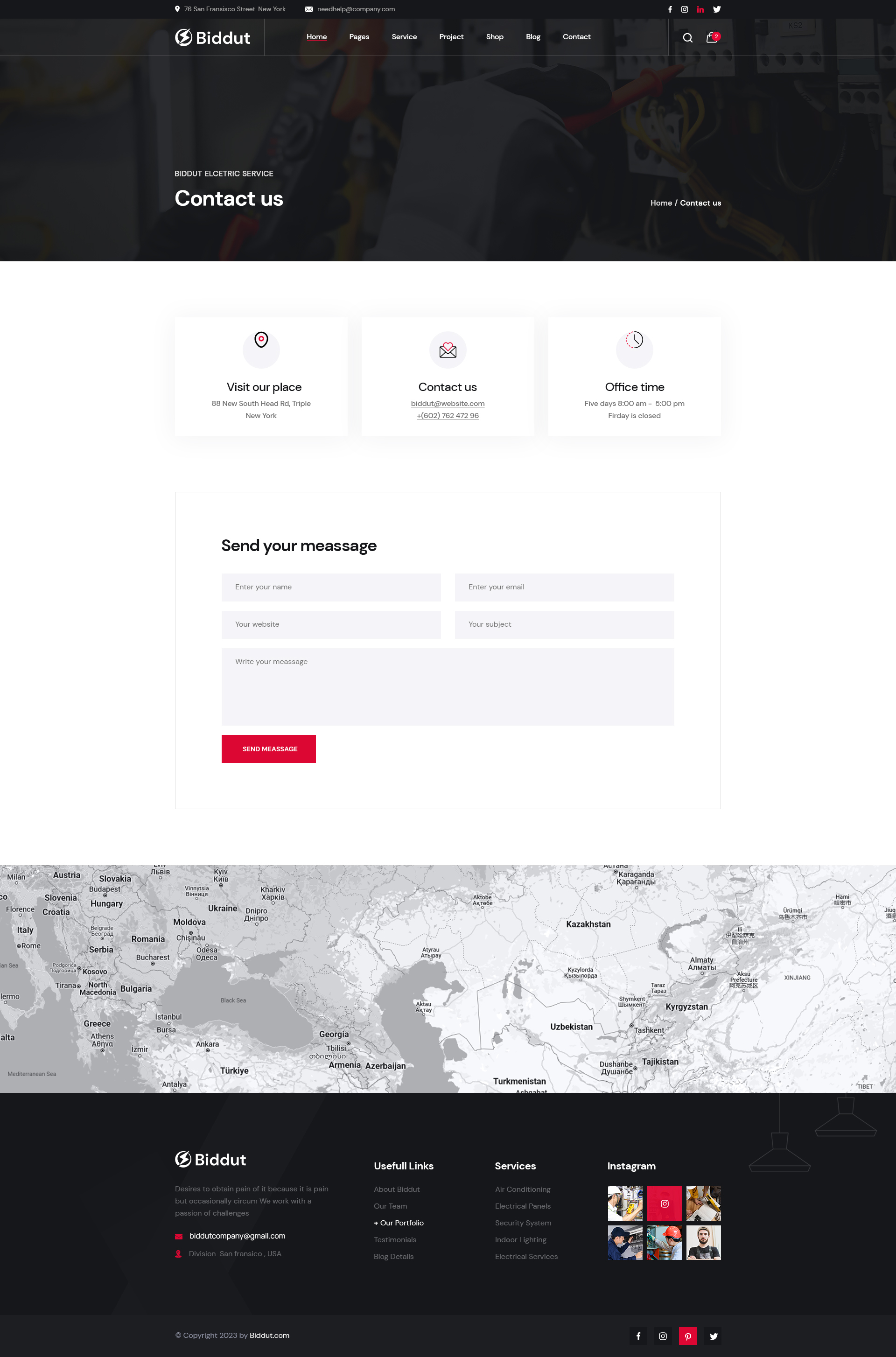 Biddut – Electricity Services PSD Template by HixStudio | ThemeForest