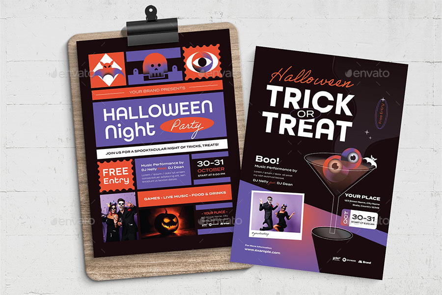 Halloween Flyer Template, Print Templates | GraphicRiver